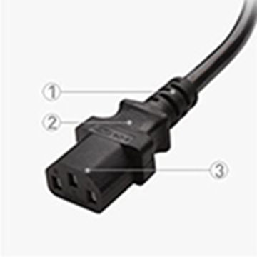 China 3-Pin Round Plug to 3Pin Flat Jack Power Cord Swiss Type for ...