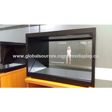 China One side Full-HD 3D holographic projection holocube with ...