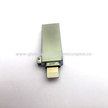 China Extension Card Reader for iPhone iOS System with Double Connector ...