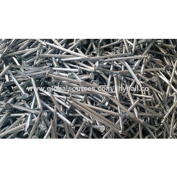 China Black oxide concrete nail with vertical groove, steel nail with ...