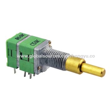 China Dual concentric shaft rotary carbon film potentiometer C50K on ...