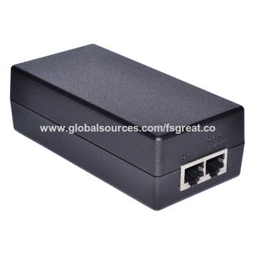 China Gigabit POE adapters 12V DC passive POE injector rj45 connect ...