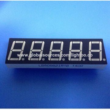 China 7-segment LED Display, Ultra Red 5-digit led display 0.56-inch ...