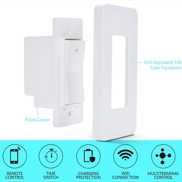 ChinaSmart Wi-Fi Wall Switch US Ewelink App Remote Control Wi-Fi ...
