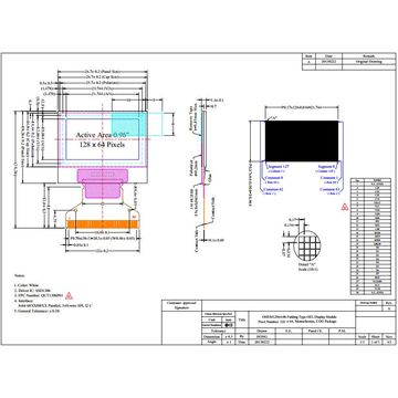 China PMOLED Display 0.96-inch Pixel White 128x64 White Color ...