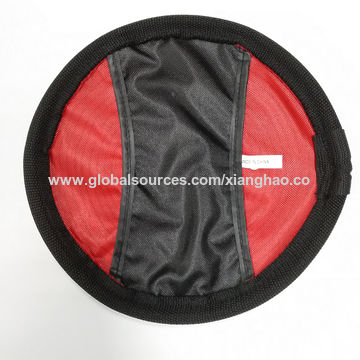 China Pet foldable fabric frisbee, dog flying disc on Global Sources
