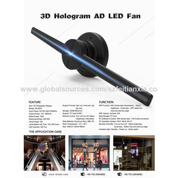 ChinaHologram Display 3D holographic LED Fan with WIFI function support ...