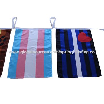 China LGBT pride flag string on Global Sources,gay pride bunting flag ...