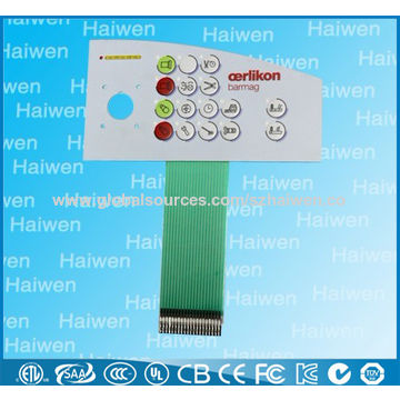 China Custom build LCD membrane keypad with 0.1mm pin pitch on Global ...