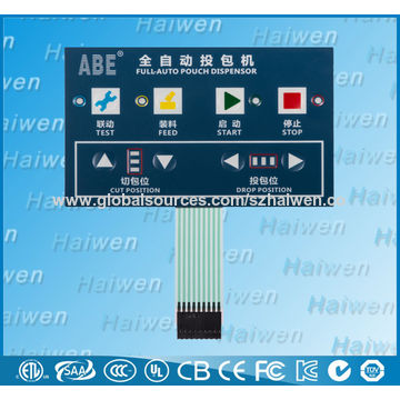 China Custom build LCD membrane keypad with 0.1mm pin pitch on Global ...