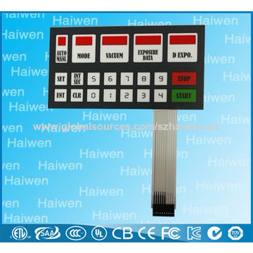 China Custom build LCD membrane keypad with 0.1mm pin pitch on Global ...