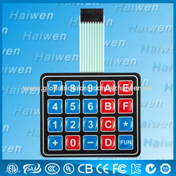 China Custom build LCD membrane keypad with 0.1mm pin pitch on Global ...