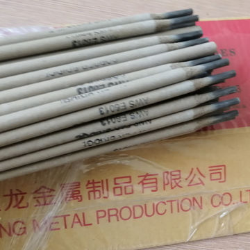 China GB E4303 carbon steel welding electrode titanium type coating ...