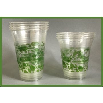 China Disposable cups, thermoforming cups made from PP, PS, PLA; red ...