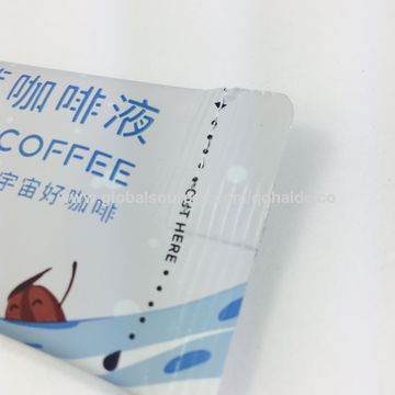 China Aluminum foil laminated cold brew liquid instant coffee easy tear ...