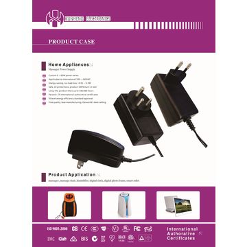 China CE 9V 3A/4A Wall Plug AC DC Adapter, security camera Power Supply ...