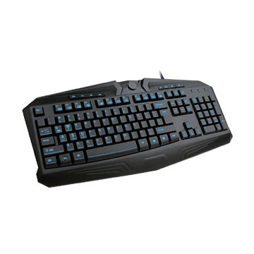 Multimedia keyboard with wired illuminated gaming LED changeable seven ...