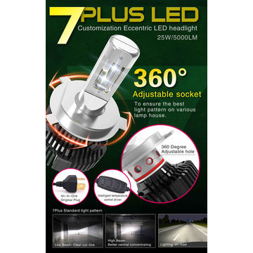 China Eccentric G7 lamp Back up light hi low car 50W 9000LM g7+ 7hl ...