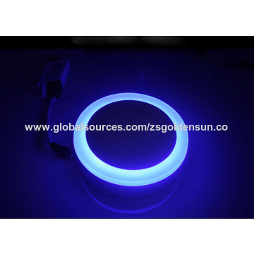 China Smart LED Doulble Color Panel Light Round Shape Blue &White 24W ...