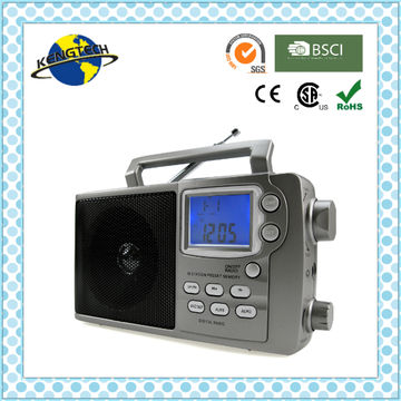 Hong Kong SAR Portable Digital PLL World Receiver Radio with big LCD ...