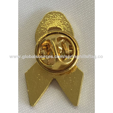 China Red ribbon Aids/HIV awareness Lapel Pins on Global Sources