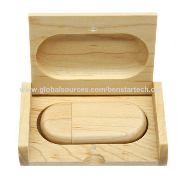 China Mini oval bamboo USB flash drive,wooden USB flash drive,wood usb ...