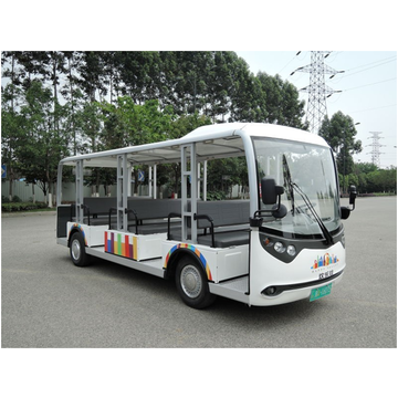 China 23 passengers battery power electric shuttle bus electric ...