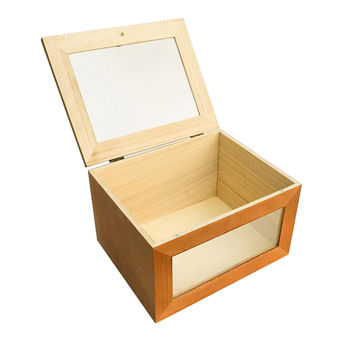 China Desk wooden collection box desk wood storage box which collect ...