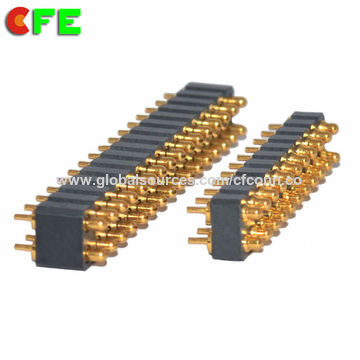 China Multi-pin double row through-hole 2-128 pin spring pin connectors ...