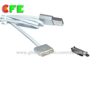 China 9pin mobile phone charging magnetic connector round cable with ...
