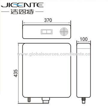 China High level cistern toilet Wall-hung water tank on Global Sources