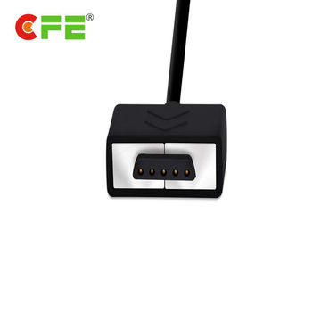 China 5-Pin Custom Magnetic Power Cable Connector on Global Sources