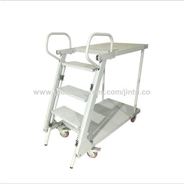 China Warehouse Logistic Hand Ladder Trolley Cart on Global Sources ...