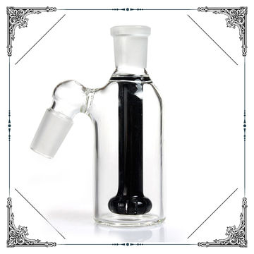 China Ash Catcher 14mm 18mm Male to Female Glass Aah Catchers Black ...