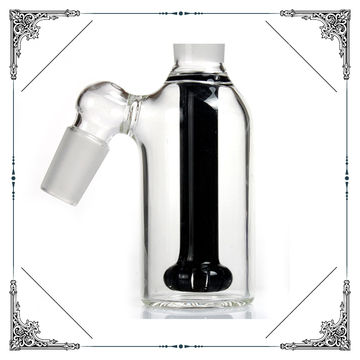 China Ash Catcher 14mm 18mm Male to Female Glass Aah Catchers Black ...