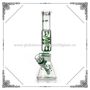 China Illadelph Glass Water Pipes Freezable Coil Heady 7MM Beaker Bong ...