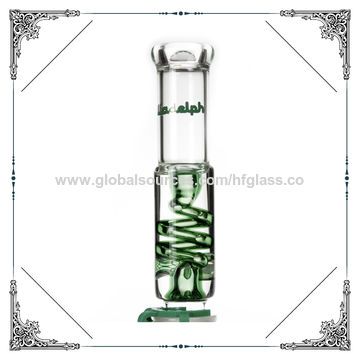 China Illadelph Glass Water Pipes Freezable Coil Heady 7MM Beaker Bong ...