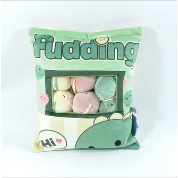 China New design pudding snack shape pillow cute custom plush toy on ...