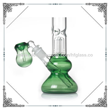 China Colorful Double Gourd Bong 4 Tree Perc Hookah Glass Smoking Pipe ...