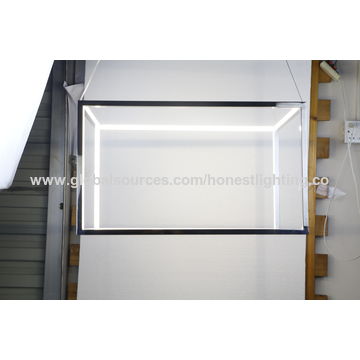China LED modern geometry lamp linear light square pendant lamp led ...
