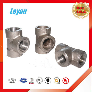 ChinaHigh pressure tee fitting with socket ends threaded pipe fitting ...