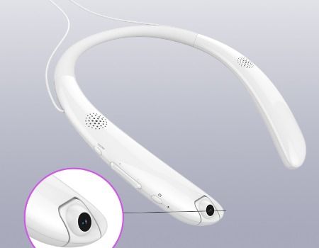 China Bluetooth neckband headserts with camera recorder on Global Sources