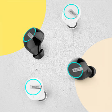 China Realtek 8763BFR V5.0 TW earbuds with 360°rotation charging case ...