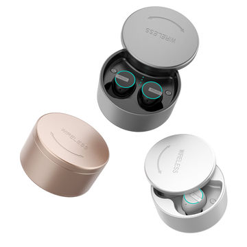 China Realtek 8763BFR V5.0 TW earbuds with 360°rotation charging case ...