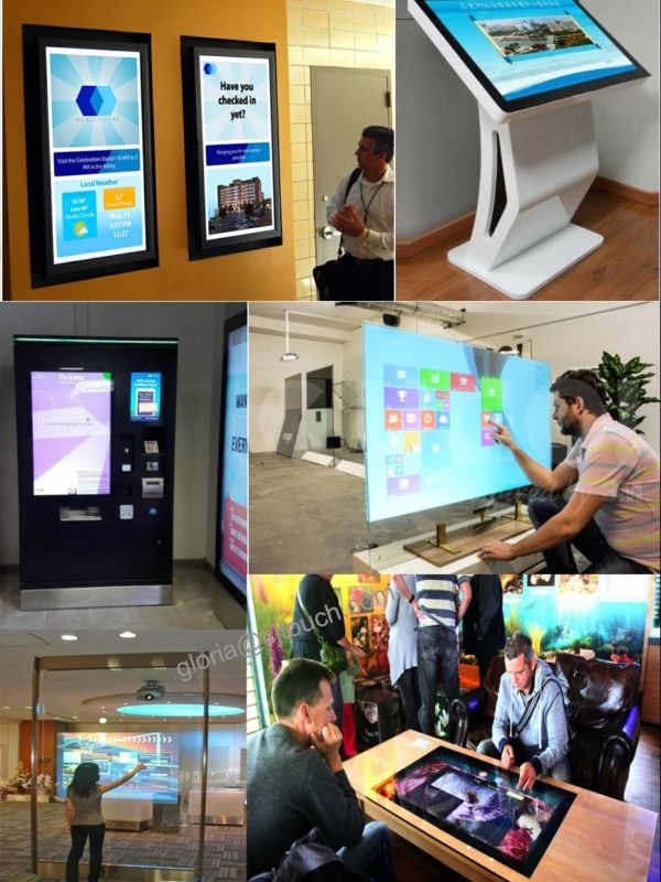 China 47 inches transparent clear capacitive touch screen film on ...