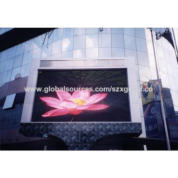 China Led panel p10 full color led board large format led display ...