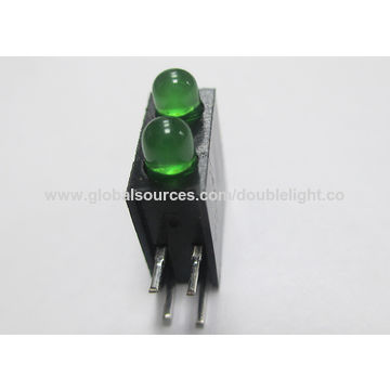 China LED Holders 3mm with DIP Round (Green Diffused) 30mcd Bi-color ...