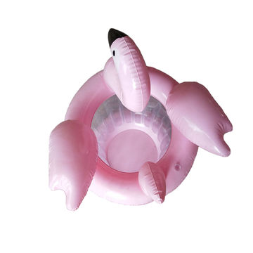 China Pink flamingo inflatable ice cooler pool float, inflatable ice ...
