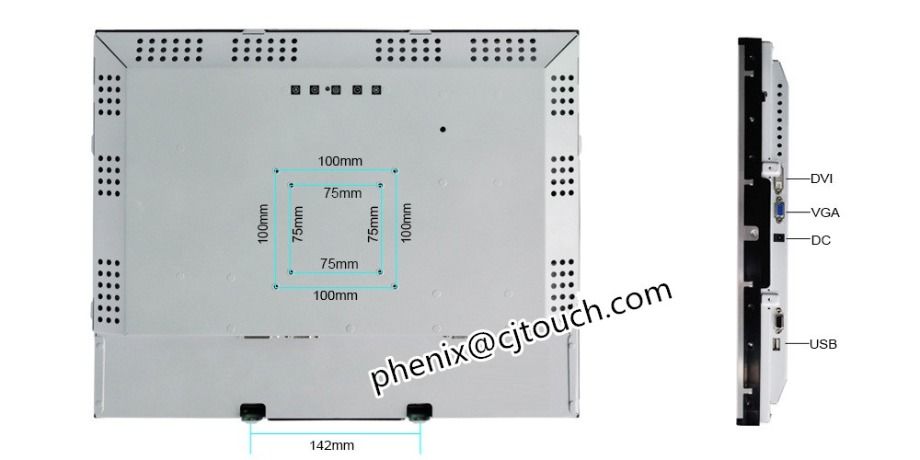 China 19inch High-brightness monitors bank interactive pos smart board ...