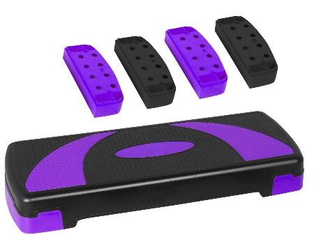 China Fitness aerobic step Plastic stepper with adjustable step on ...